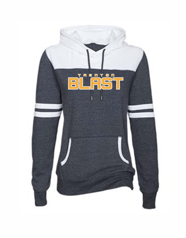 Trenton Blast – Ladies Varsity Fleece Hood – Creative Genius Designs